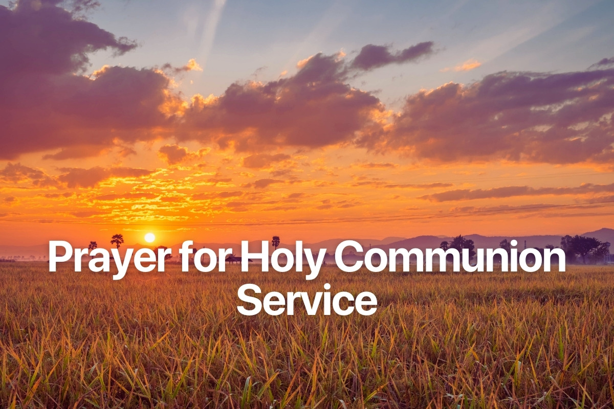 Join Us in Prayer: A Sacred Communion Service for Spiritual Renewal