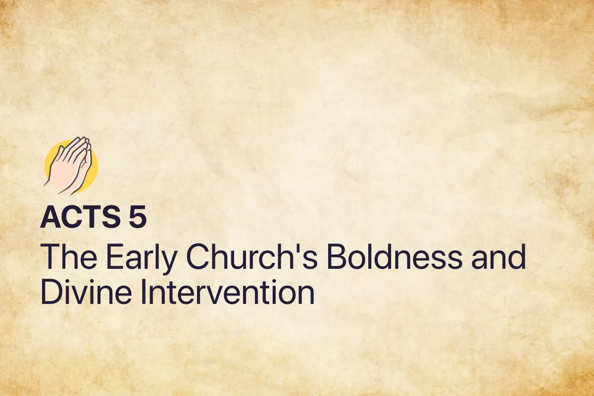 Acts of the Apostles: The Birth of the Early Church