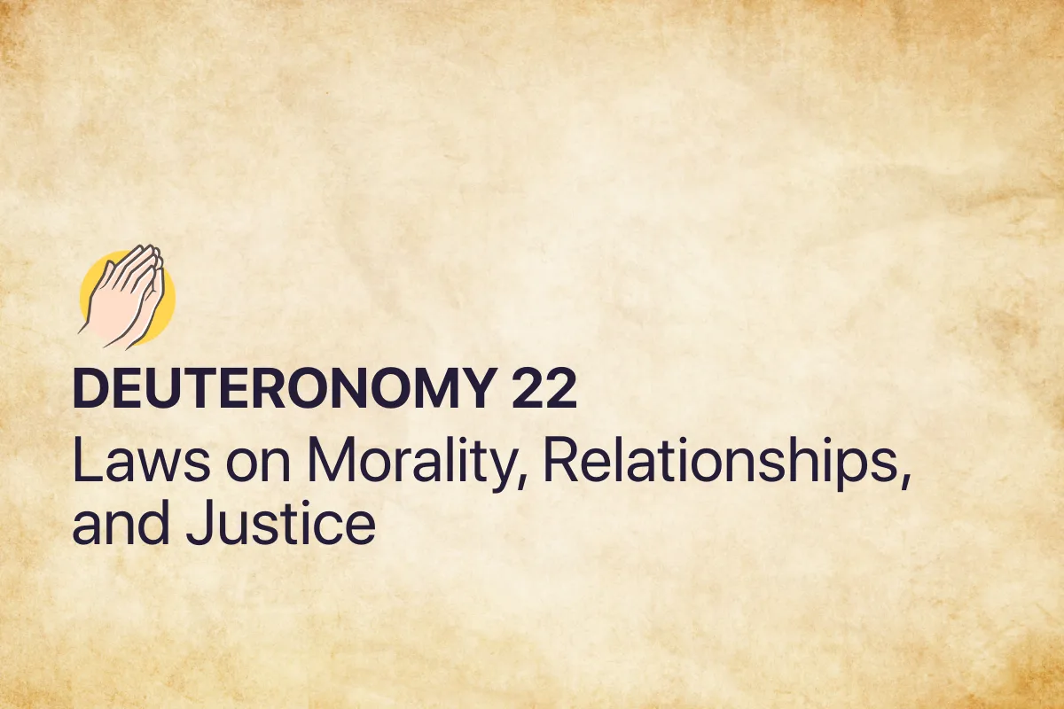 Deuteronomy: A Guide to God's Law and Covenant with Israel