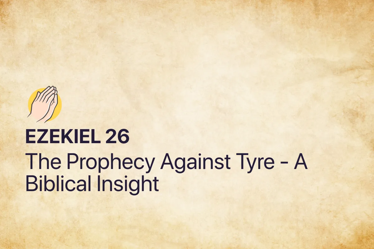 Ezekiel: Prophecies, Visions, and God's Promise of Restoration