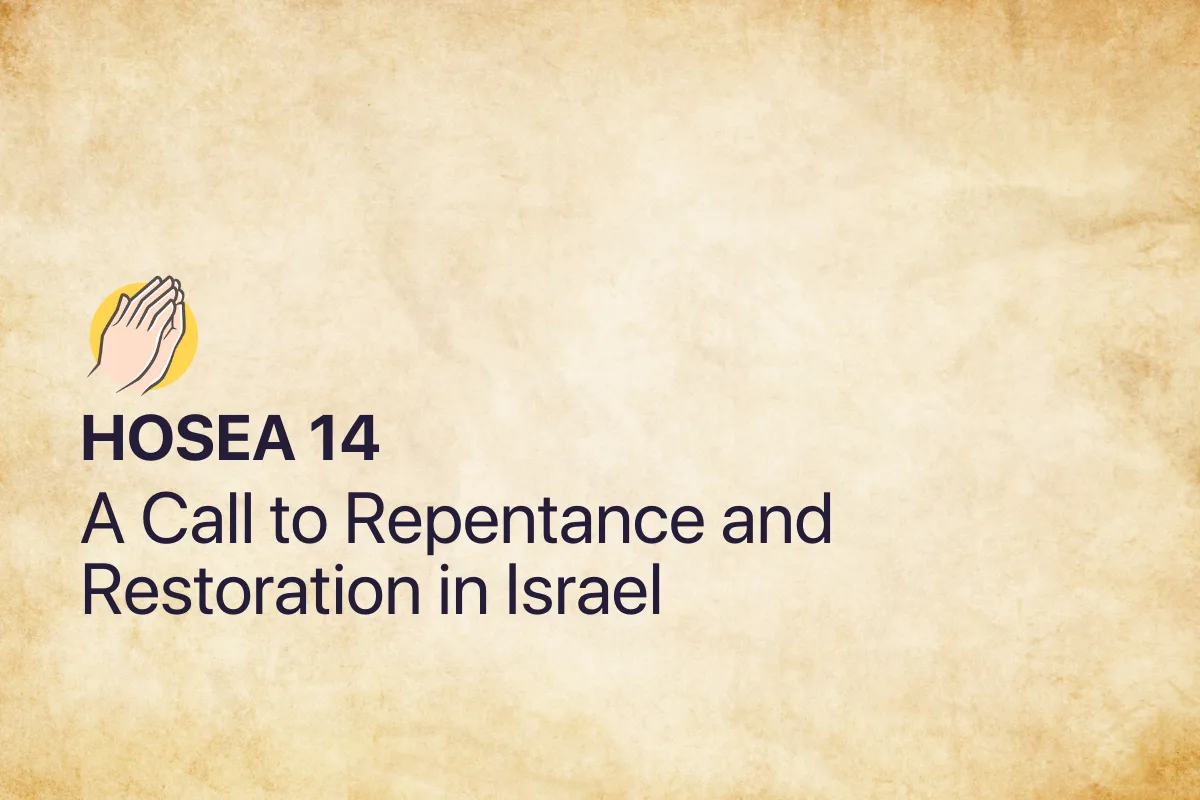 Hosea: A Prophetic Call to Repentance and Divine Love