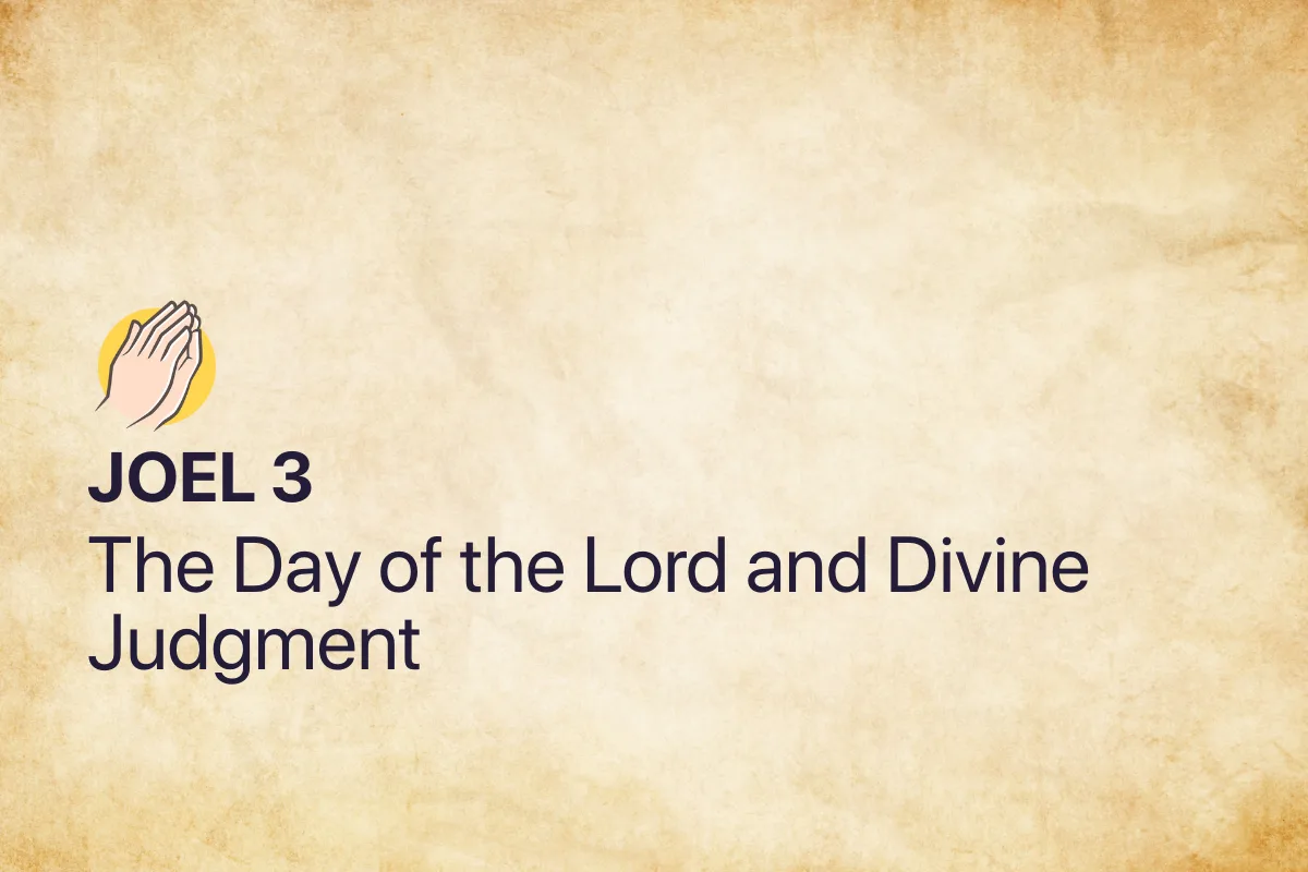 Exploring the Book of Joel: Prophecy, Restoration, and Hope