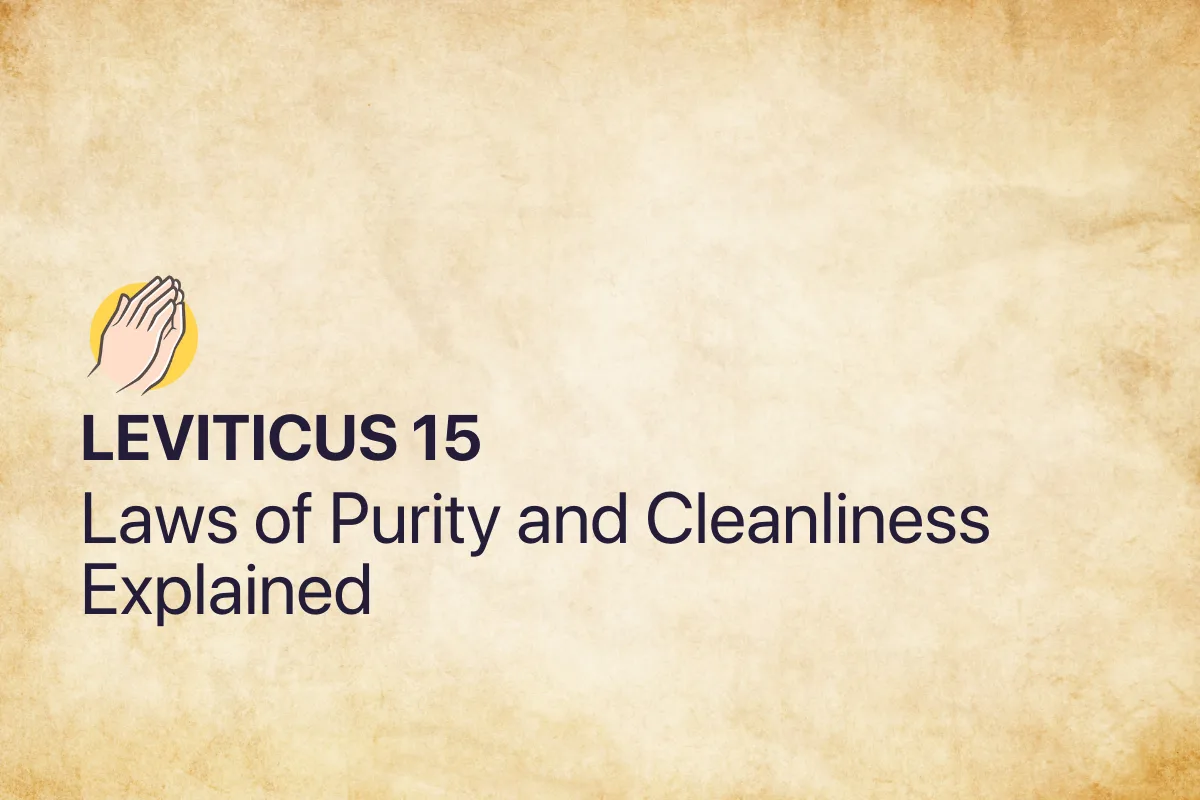 Leviticus: Understanding God's Laws and Rituals in the Bible